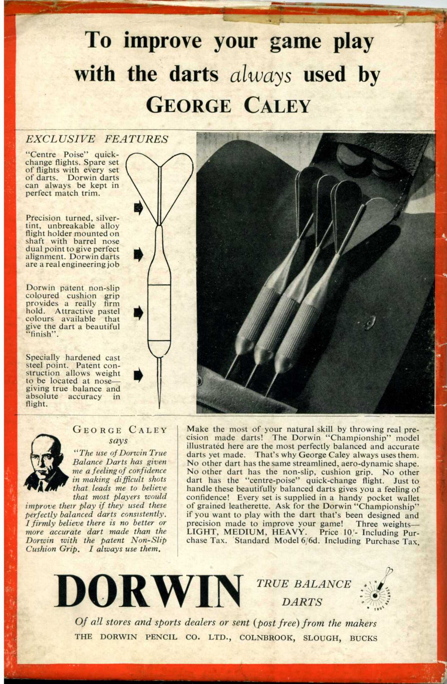 DORWIN DARTS – Dr Patrick Chaplin