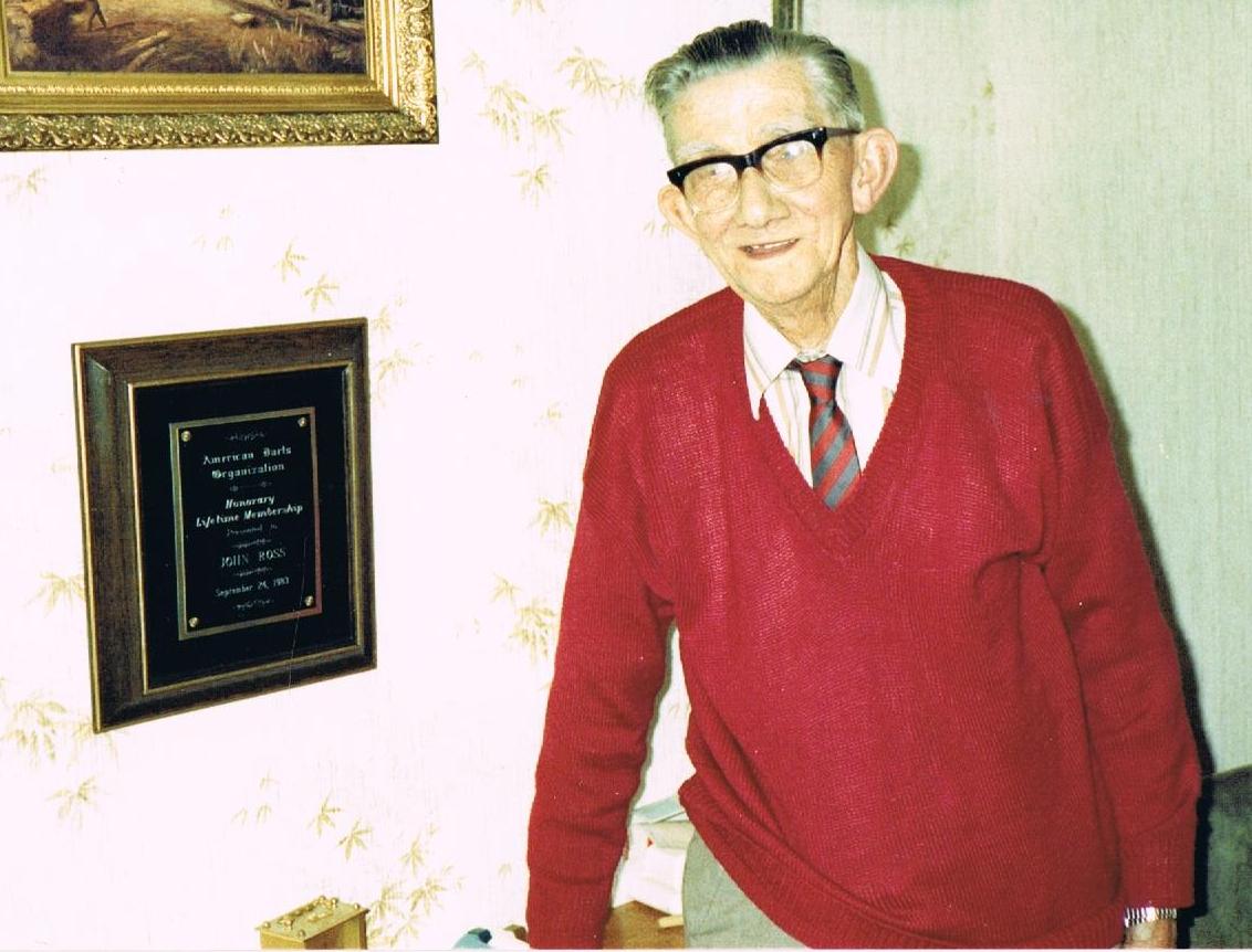 DARTS HISTORY – JOHN ROSS – ‘THE GRANDFATHER OF DARTS’ – Dr Patrick Chaplin